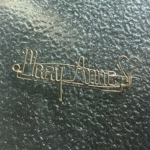 Jewelry | Vintage Handmade Mary Anne Pin | Poshmark